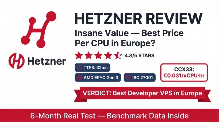 Hetzner Review 2026: €3.29/mo Dedicated CPU, 1,800MB/s NVMe — Is This ...